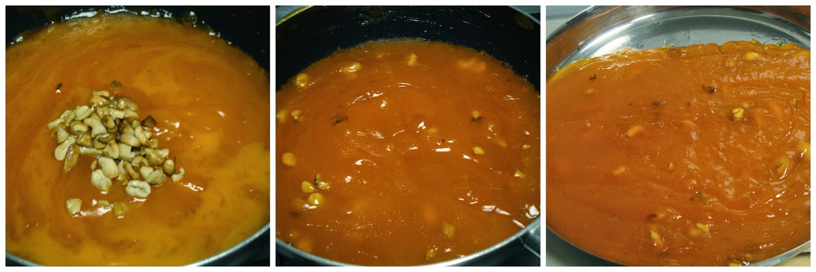 Poornima's Cook Book: Corn flour Halwa / Karachi Halwa - Stove Top Method