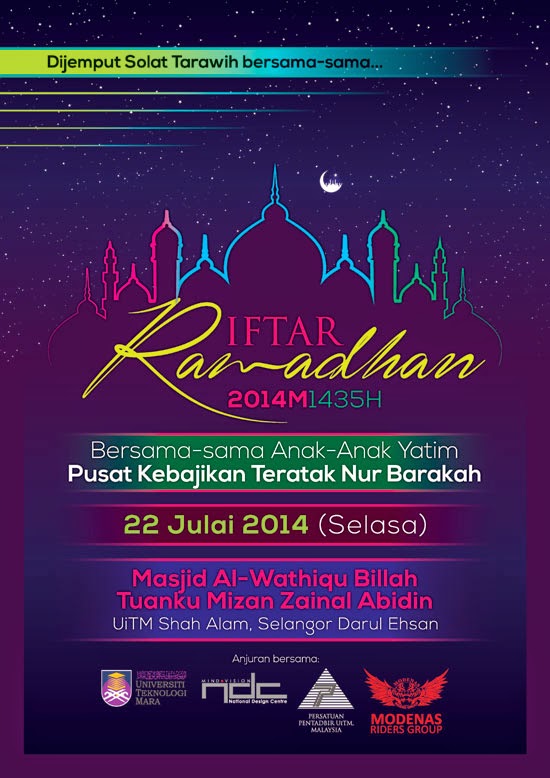 Majlis Iftar bersama Anak-Anak Yatim Teratak Nur Barakah - Persatuan Pentadbir UiTM