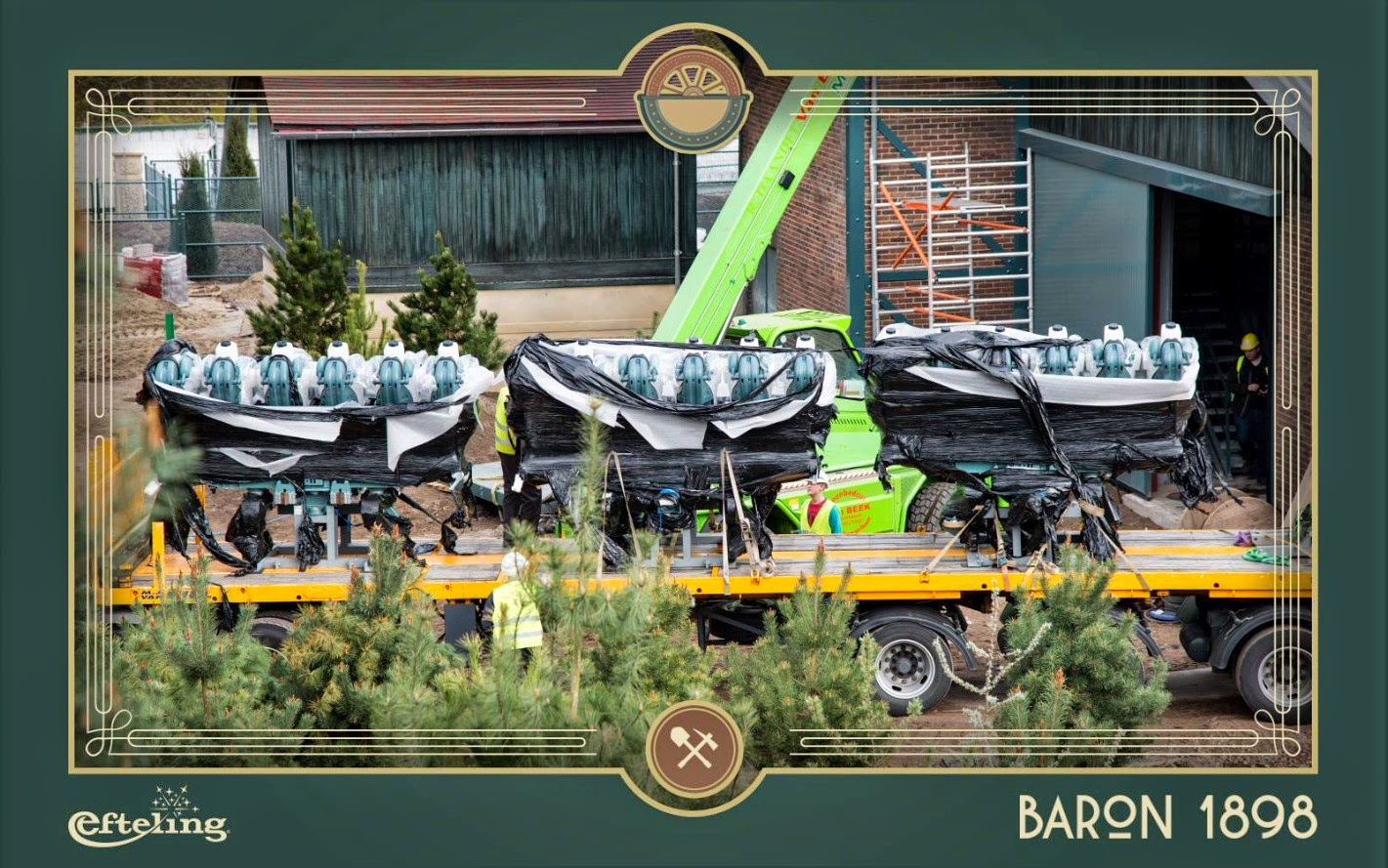 À Efteling, le premier train de Baron 1898 est installé ! - PARKS Trip