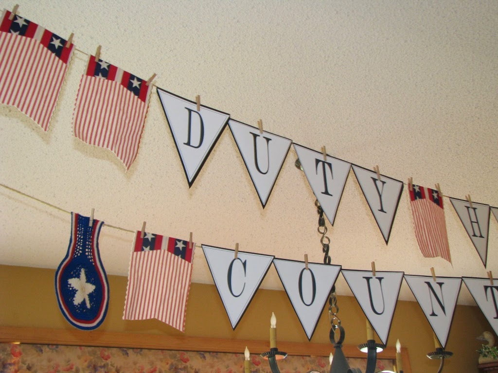 4 & Fifteen: Patriotic Flag Banner Tutorial