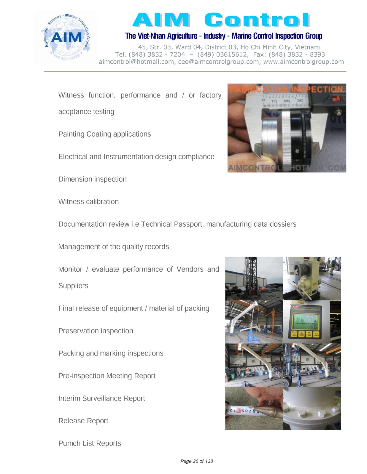 Loading Supervision and Inspection: Inspection during loading operation