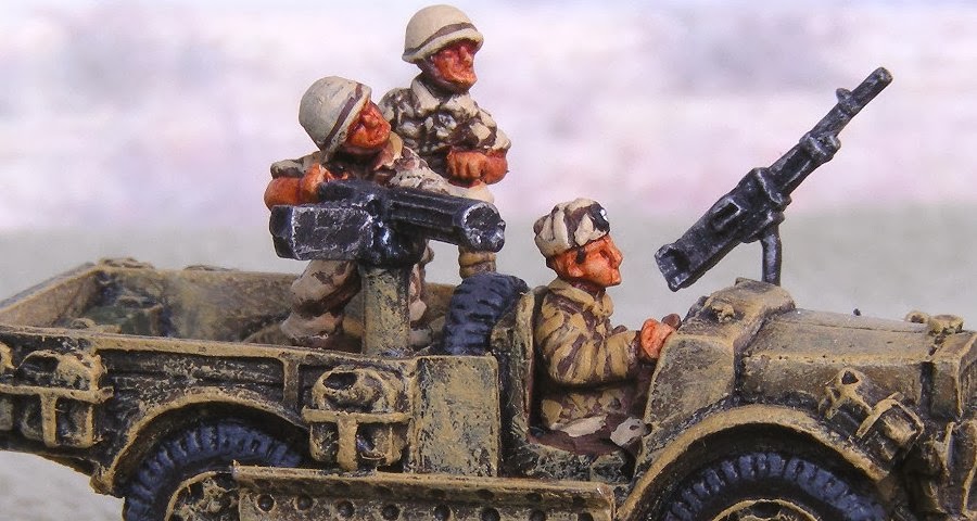 Miniature Soldiers: WWII Italian Auto Sahariana in North Africa, FOW