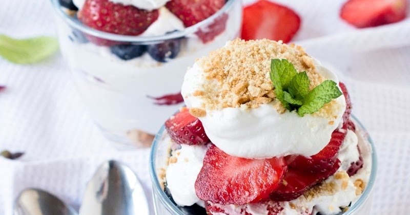 Red, White & Blue Summer Berry Parfaits - Party Ideas | Party ...