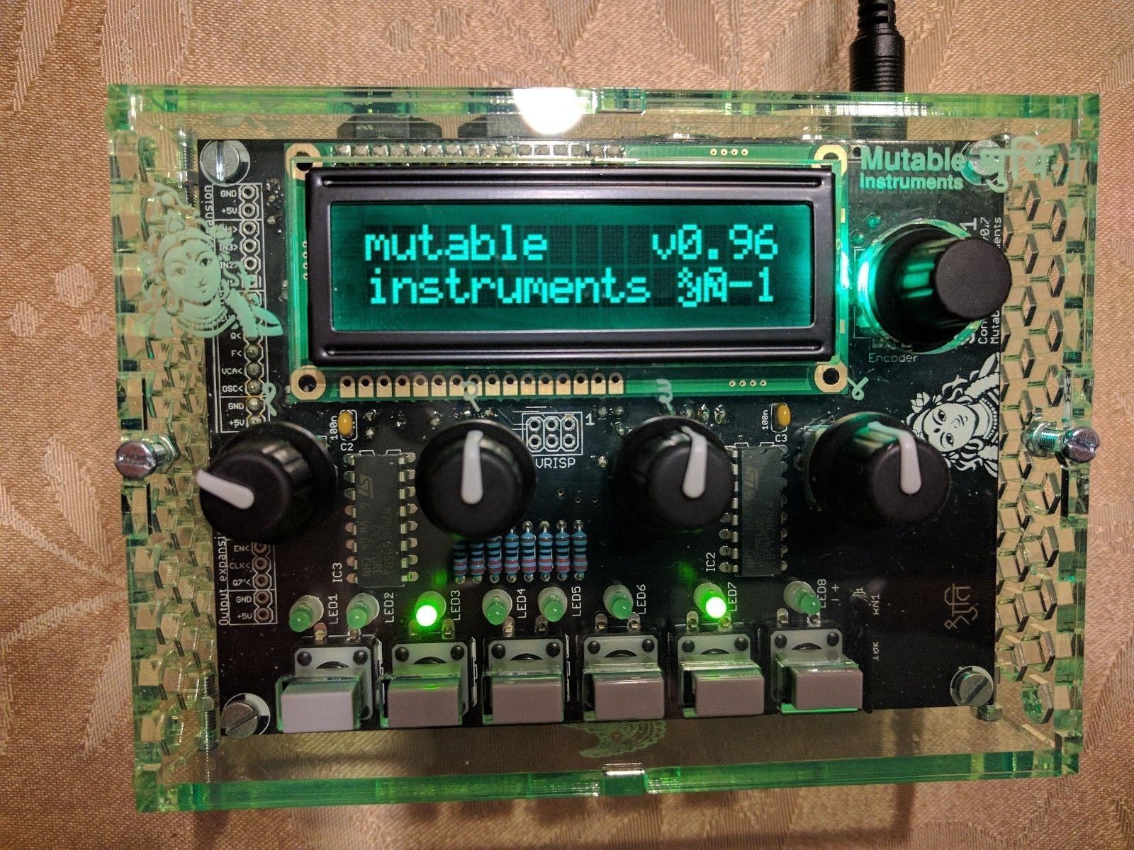 MATRIXSYNTH: Mutable Instruments Shruthi-1 Hybrid Mono Synth Sound Module w/ SMR-4 Filter Board