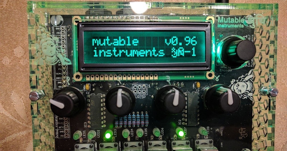 MATRIXSYNTH: Mutable Instruments Shruthi-1 Hybrid Mono Synth Sound Module w/ SMR-4 Filter Board