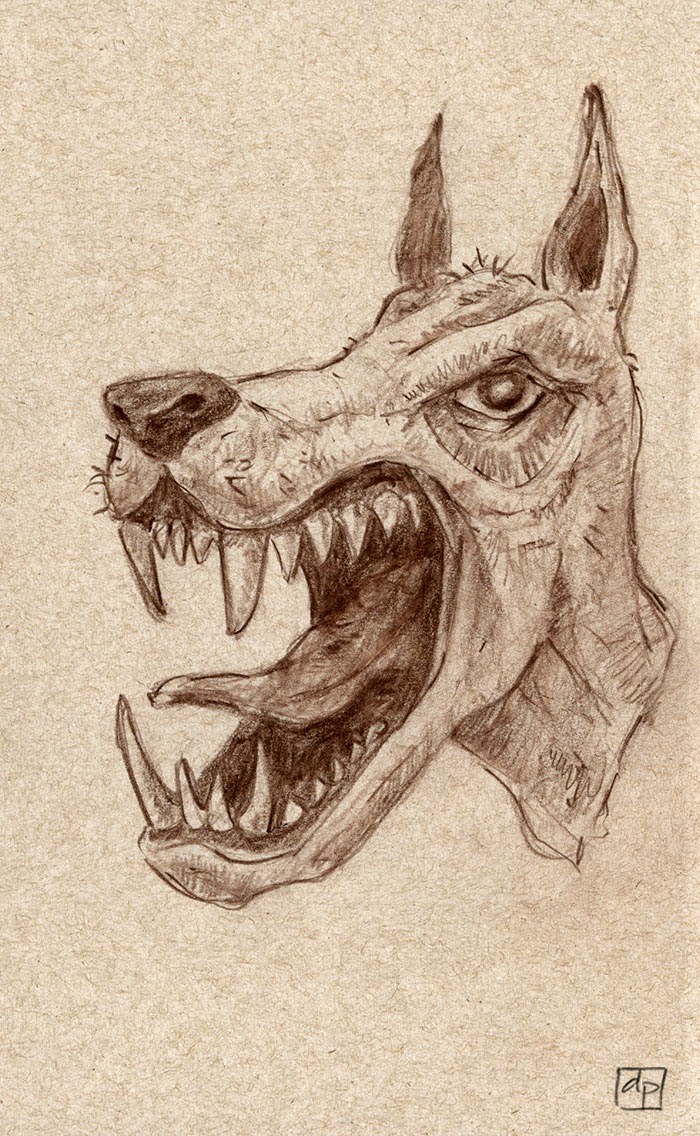 Les dessins de Daniel: Chien méchant - Angry dog