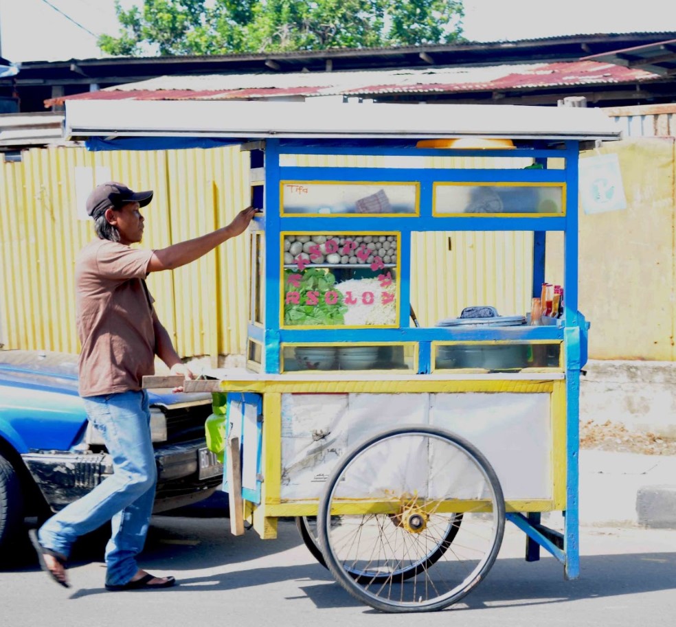 Gerobak Bakso Bakar Bakso Desain Gerobak Dorong