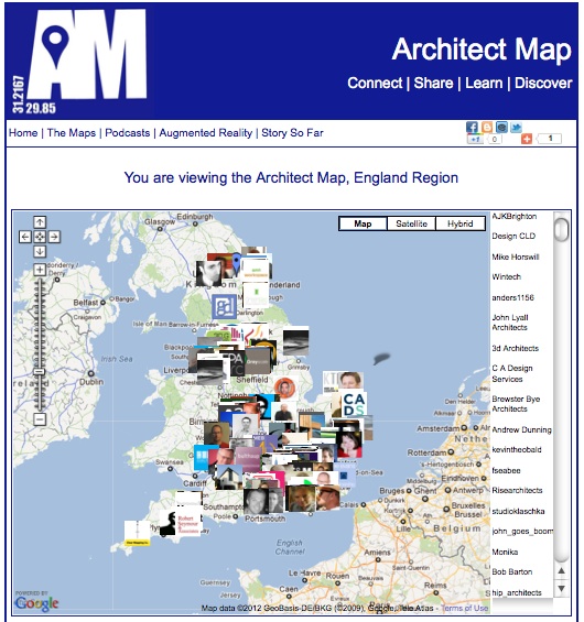 Shedworking: The Architect Map