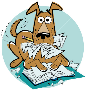 El perro se comió mi tarea