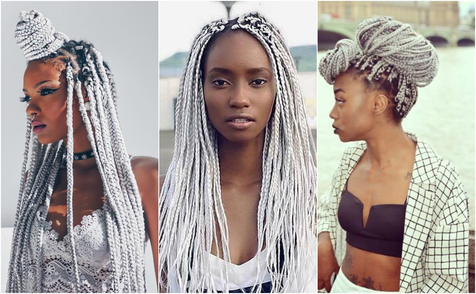 Colorful Summer Box Braid Hair styles | Melody Jacob