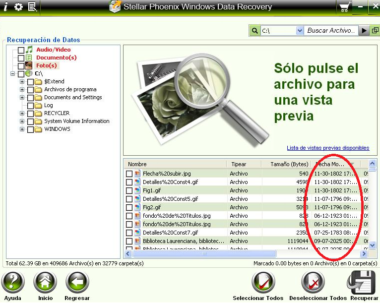 Resguardar informacion