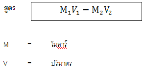 เคมีน่ารู้: การเตรียมสารละลาย