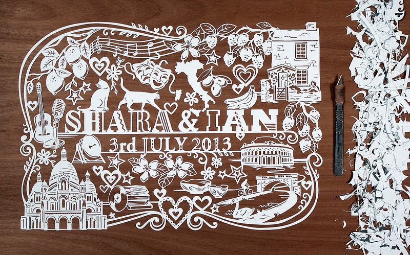 Amazing Paper Cut Wedding Invitations