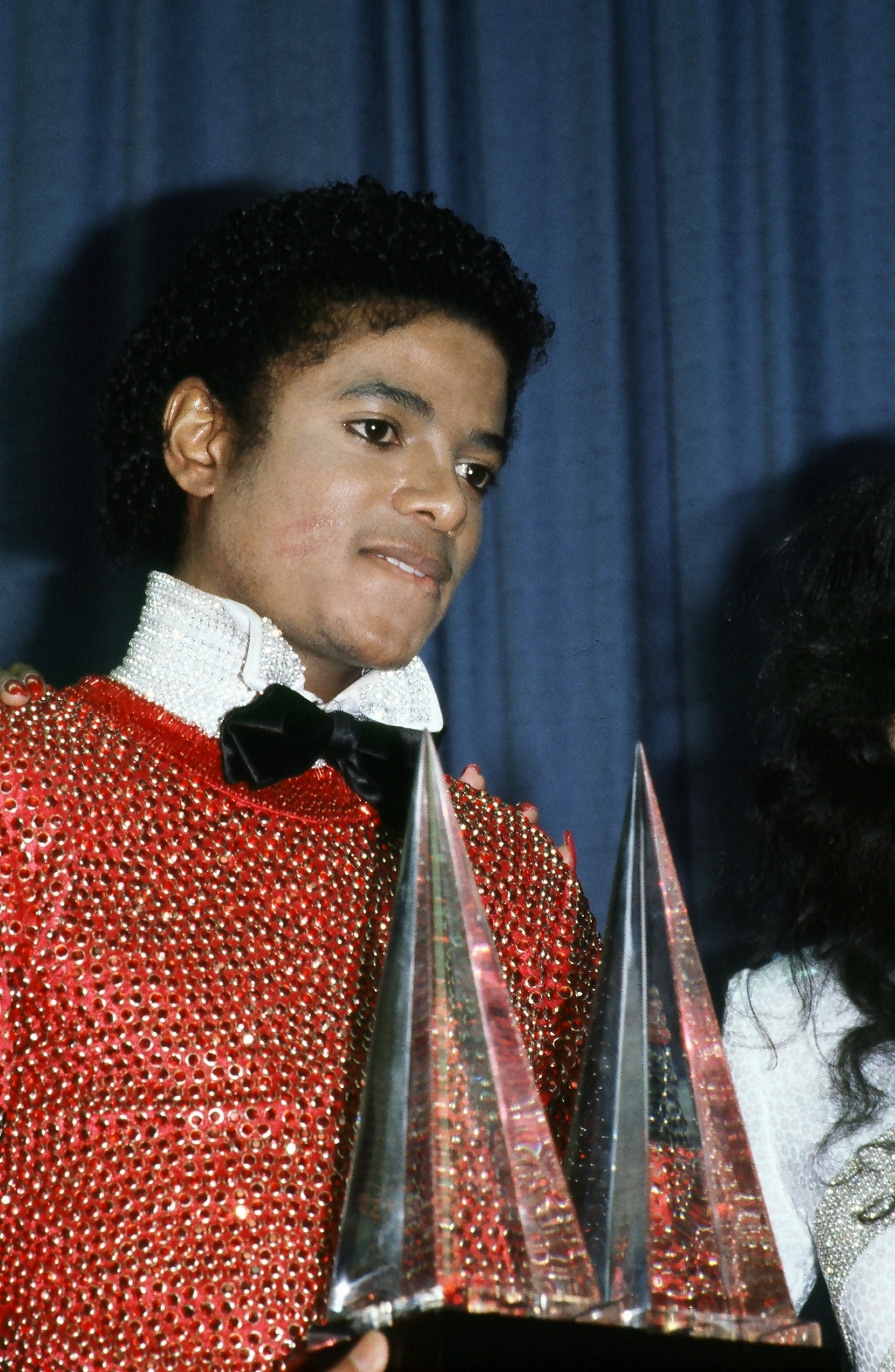 Michael Jackson Attending The 8th American Music Awards 1981