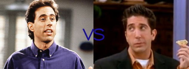 shiny paper: VERSUS // the guest star: seinfeld vs friends