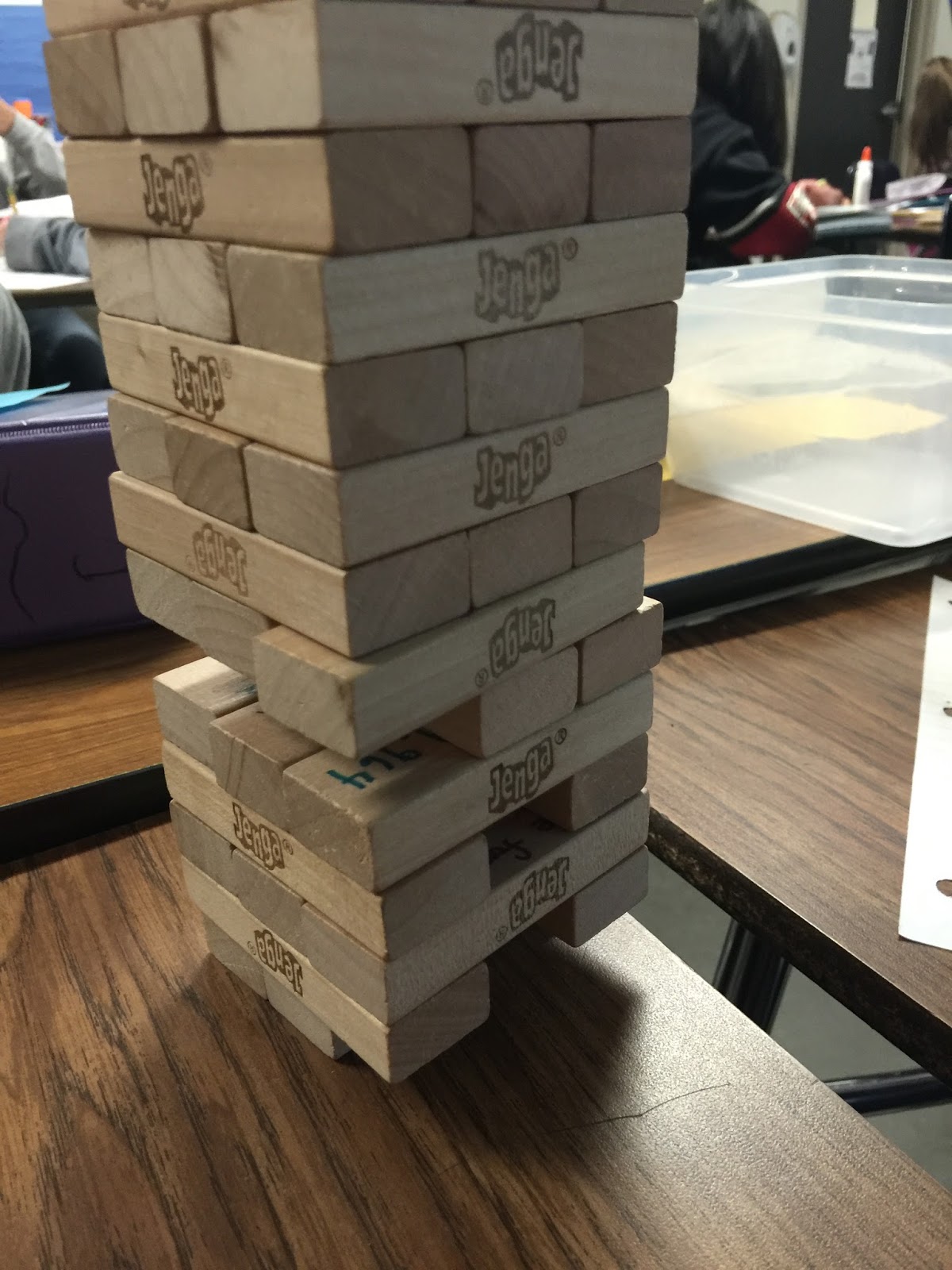 My Math Imagination: Jenga Math Review