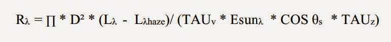Advanced Remote Sensing: Lab 3: Radiometric and Atmospheric Correction