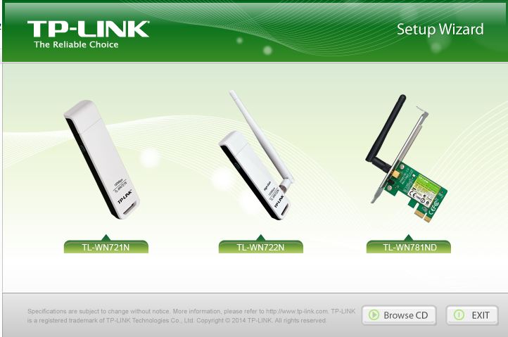 Install TL-WN721N TL-WN722N: 2016