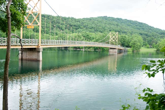 One Dusty Track: The Little Golden Gate Bridge in Arkansas