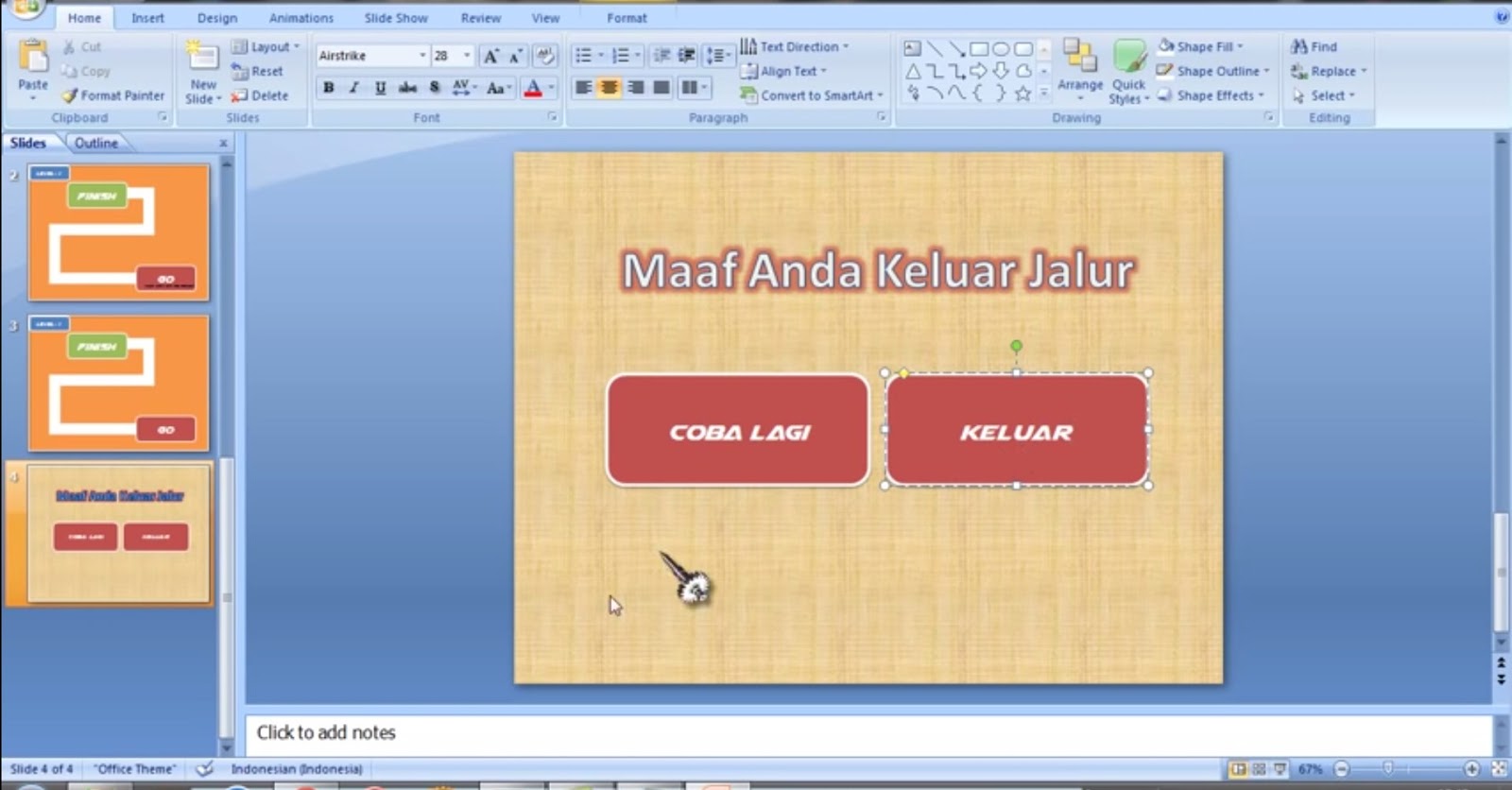 Cara membuat game susun kata - lasopacrew
