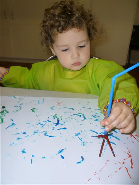 Toddler Time: Straw Printing
