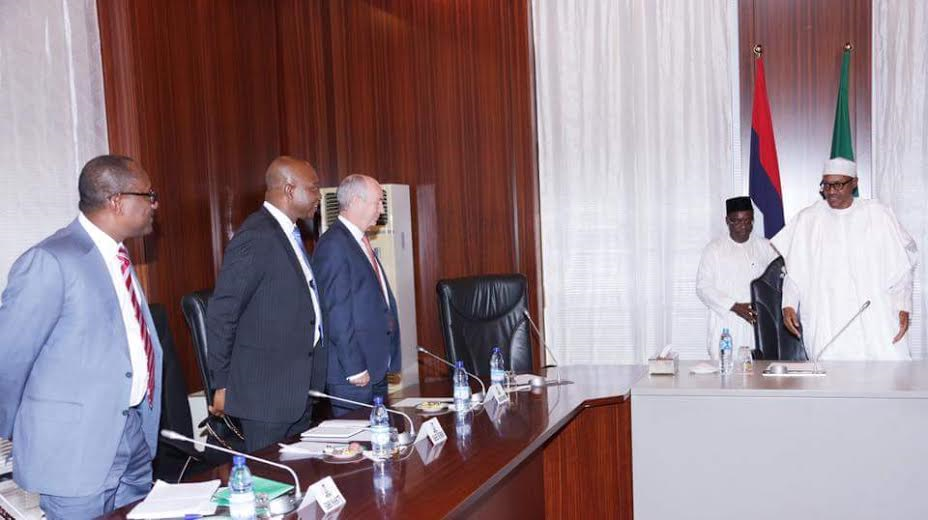 Photos: Pres. Buhari meets with Shell representatives in Nigeria