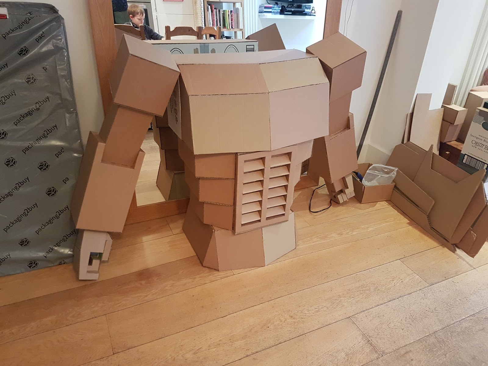 How to create a cardboard Optimus Prime