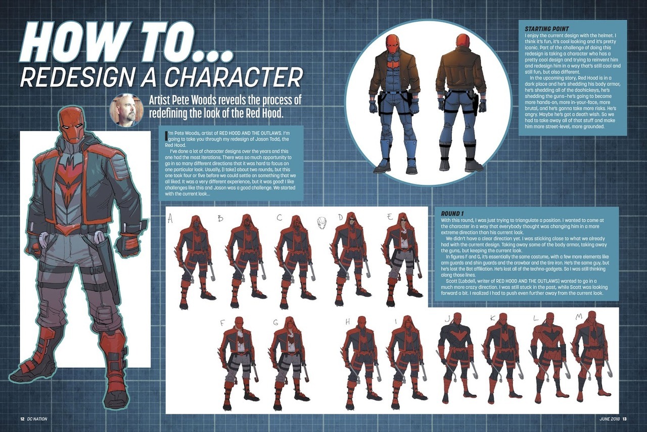 Exploring The Time Lab: Red Hood Redesign By Pete Woods