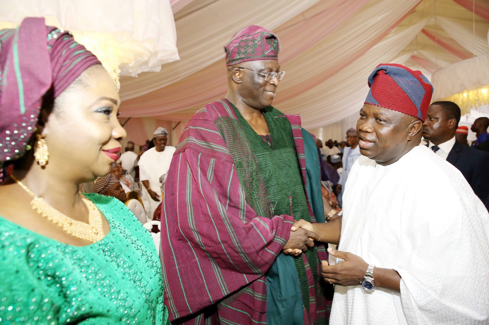 IBIKUNLE AMOSUN'S DAUGHTER WEDS ABIKE DABIRI'S SON (PICTURES)