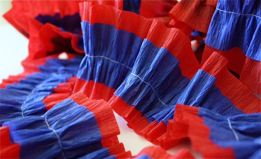 Getting ready for the 4th: Patriotic Streamers - MADE EVERYDAY
