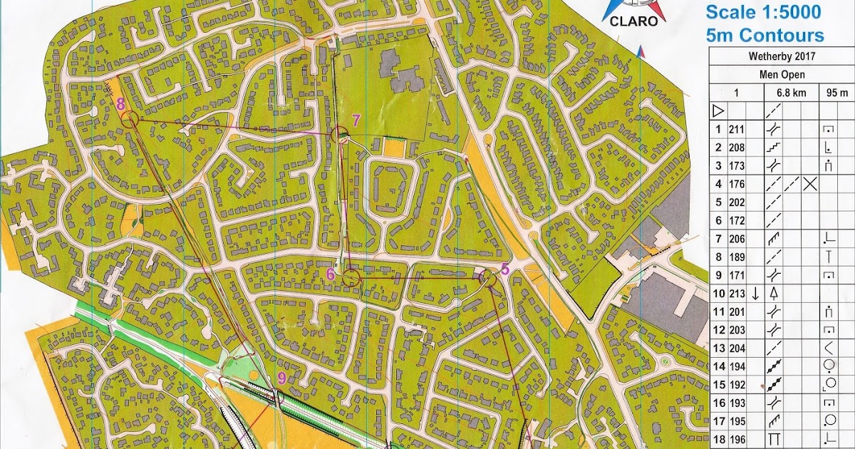 Orientēšanās kartes: Wetherby (Leeds)