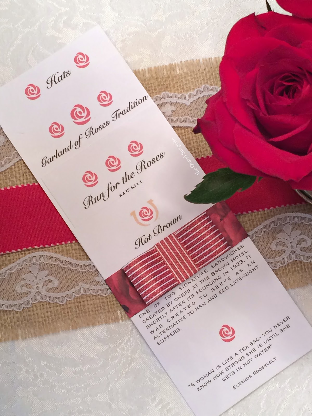 the Grand Surprise!: Run for the Roses { tea party treats }