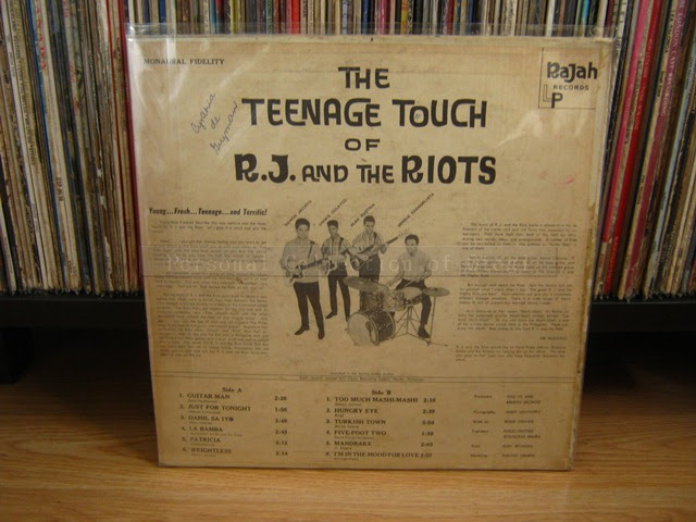 My OPM LP Collection: Ramon RJ Jacinto, R.J. And The Riots