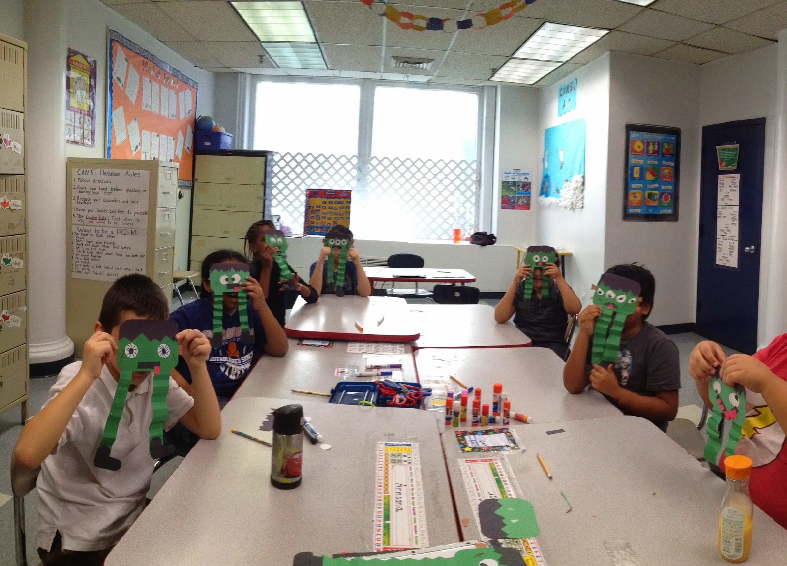 Ms. C's Artroom: Halloween Frankenstein's