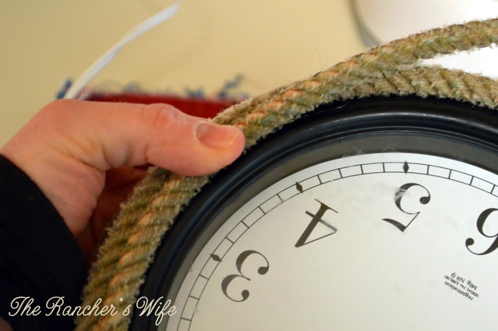 DIY Rope Clock - The Idaho Rancher's Wife