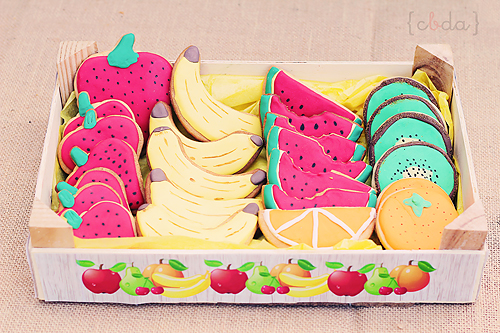 Galletas decoradas de Frutas....y el porqué de mi felicidad!!!! ~ En mi ...