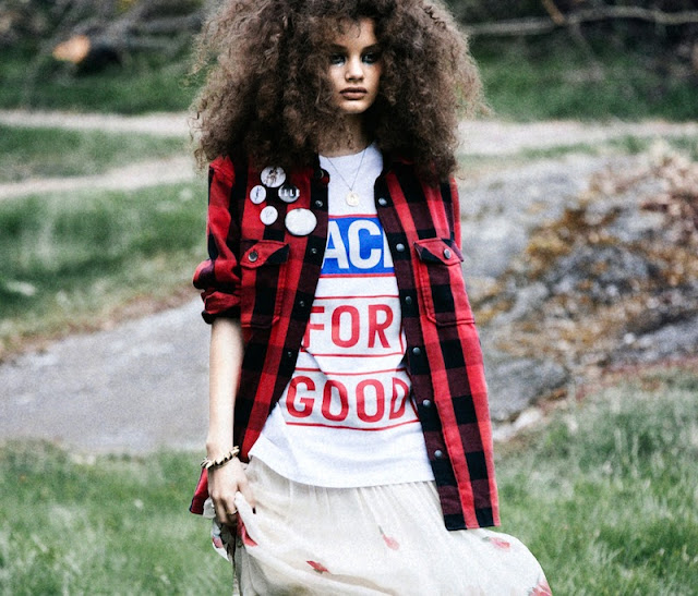 modern grunge: signe belfiore by eric broms for elle sweden august 2013 ...