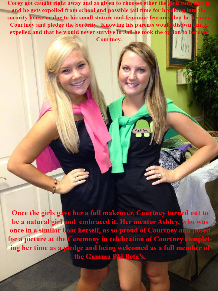 Ashley-Marie's TG Caps: The New Sorority Sister