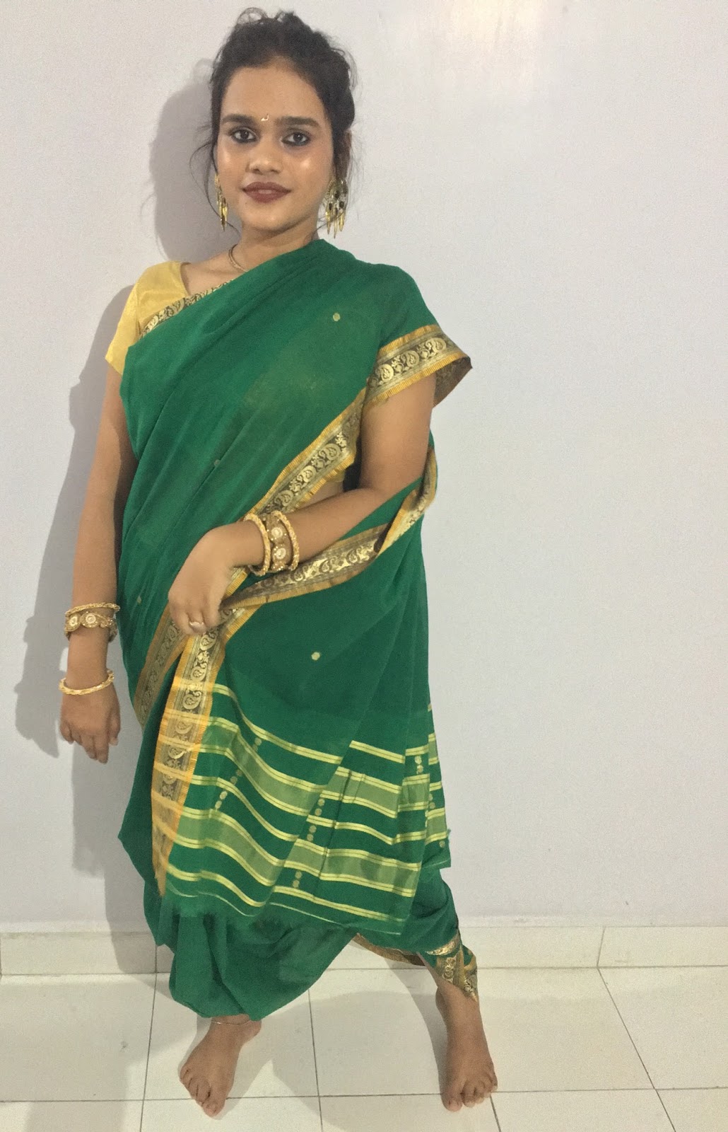 Girlishringar: Lavani Dance Saree styling