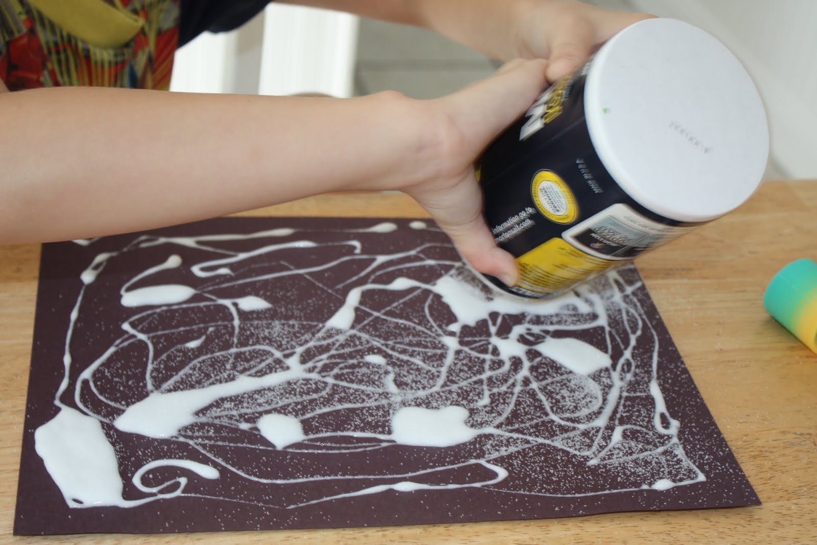 Superheroes and Princesses: Salt Watercolor Art