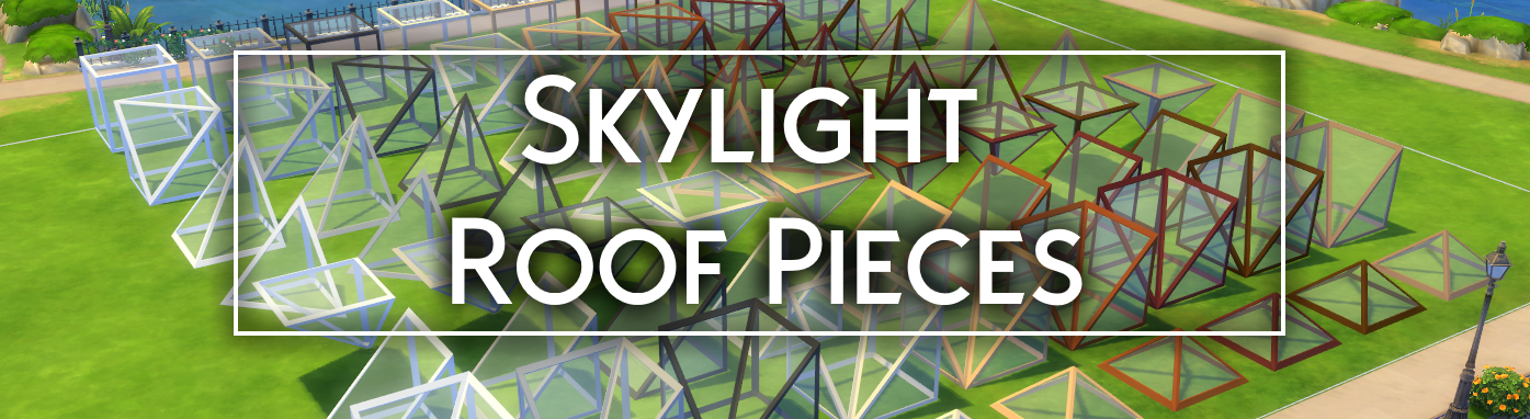SimplyNando: The Sims 4: Skylight Roof Pieces