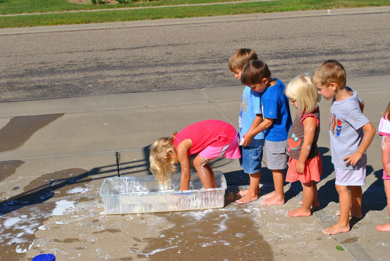 Children Waiting In Line