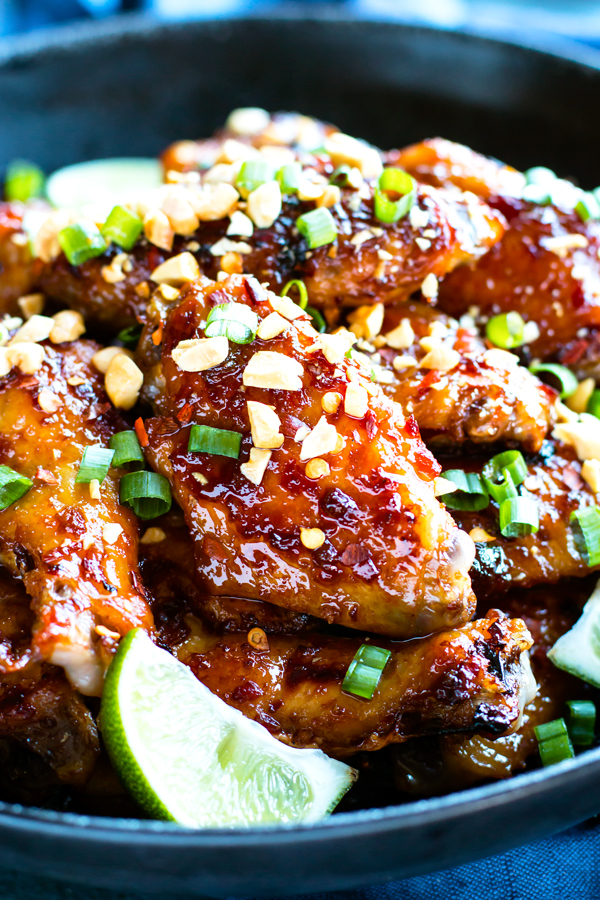 Baked Thai Chicken Wings House Food And Drink
