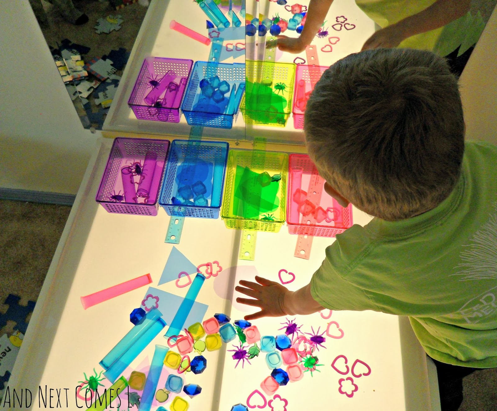 Color Sorting on the Light Table | And Next Comes L - Hyperlexia Resources