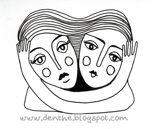 Two Face Drawing Easy