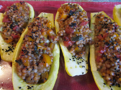 Mediterranean Inspired Food: Stuffed Summer Squash with Middle Eastern ...