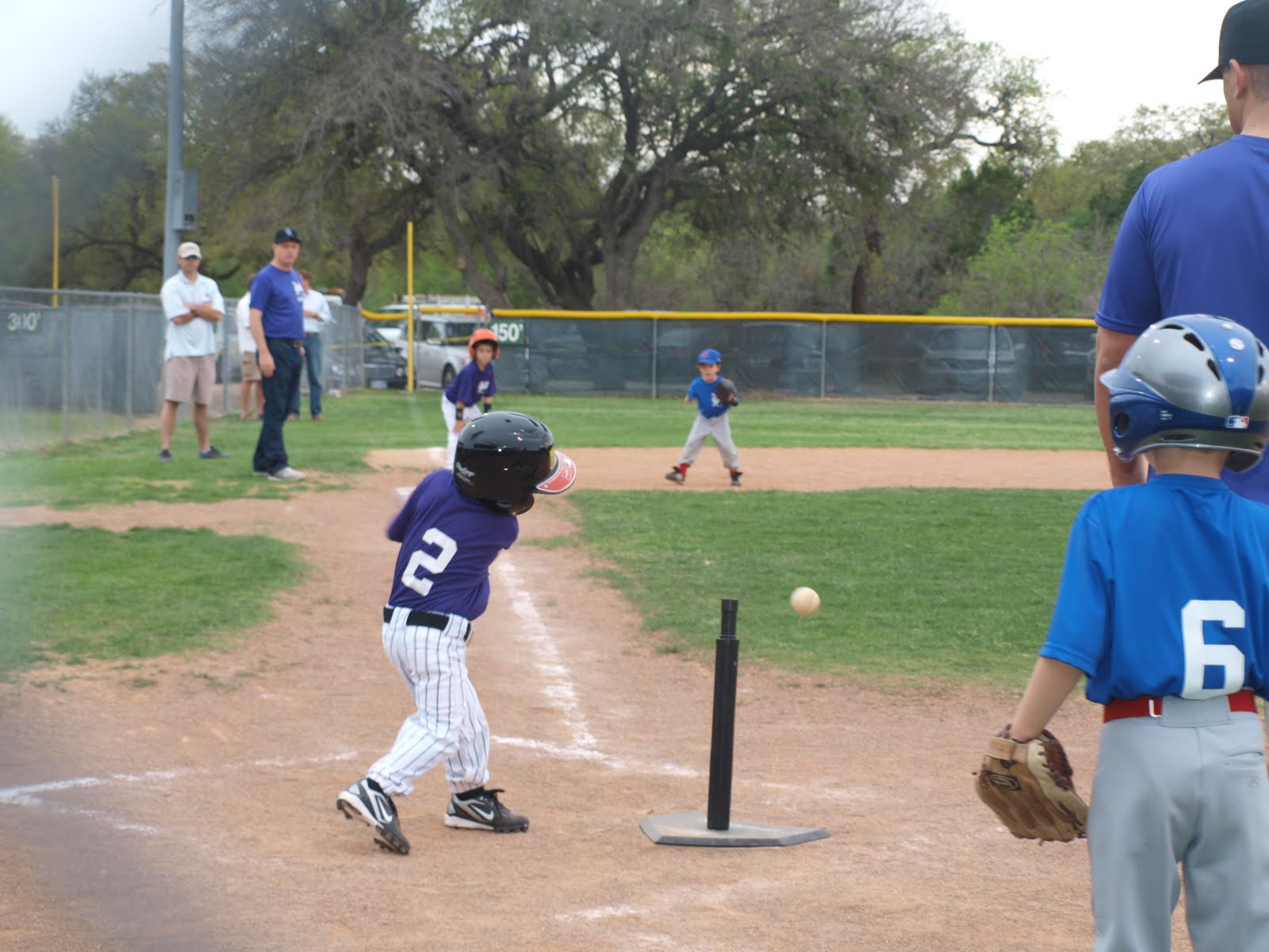 Boys, two cats, and a dog… This is our life on a blog: Evan's First Tee ...