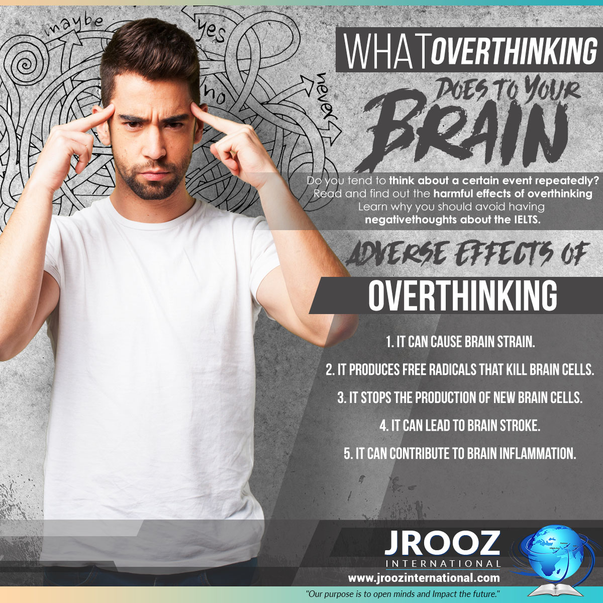 Jrooz International: What Overthinking Does to Your Brain