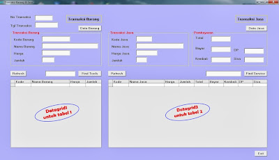 Menampilkan Dua Tabel Dalam Satu Database SQL Ke Dalam Dua Datagrid ...