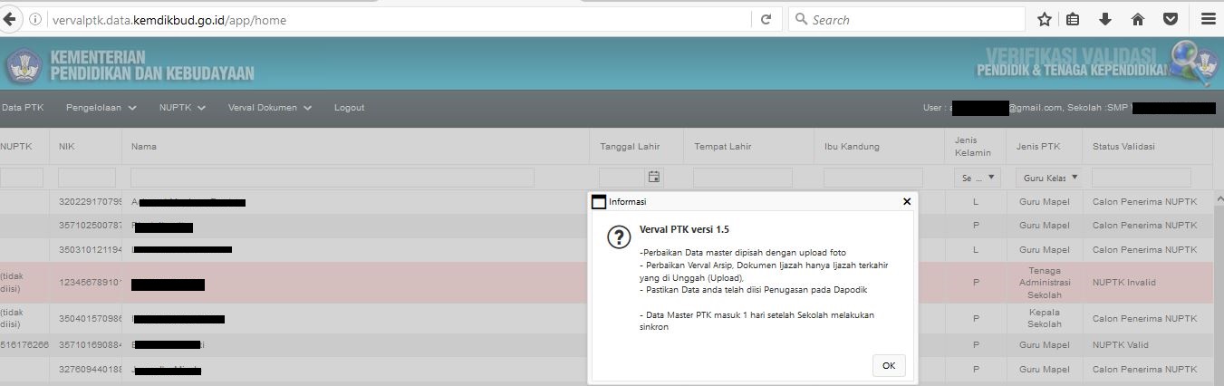 Cara Pengajuan NUPTK di Verval PTK - Info Ketenagaan